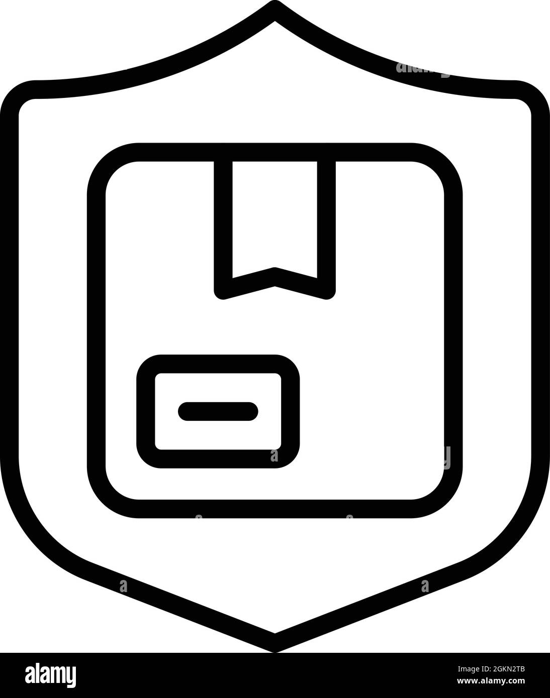 Safe shipping icon outline vector. Delivery service. Safety shipment ...