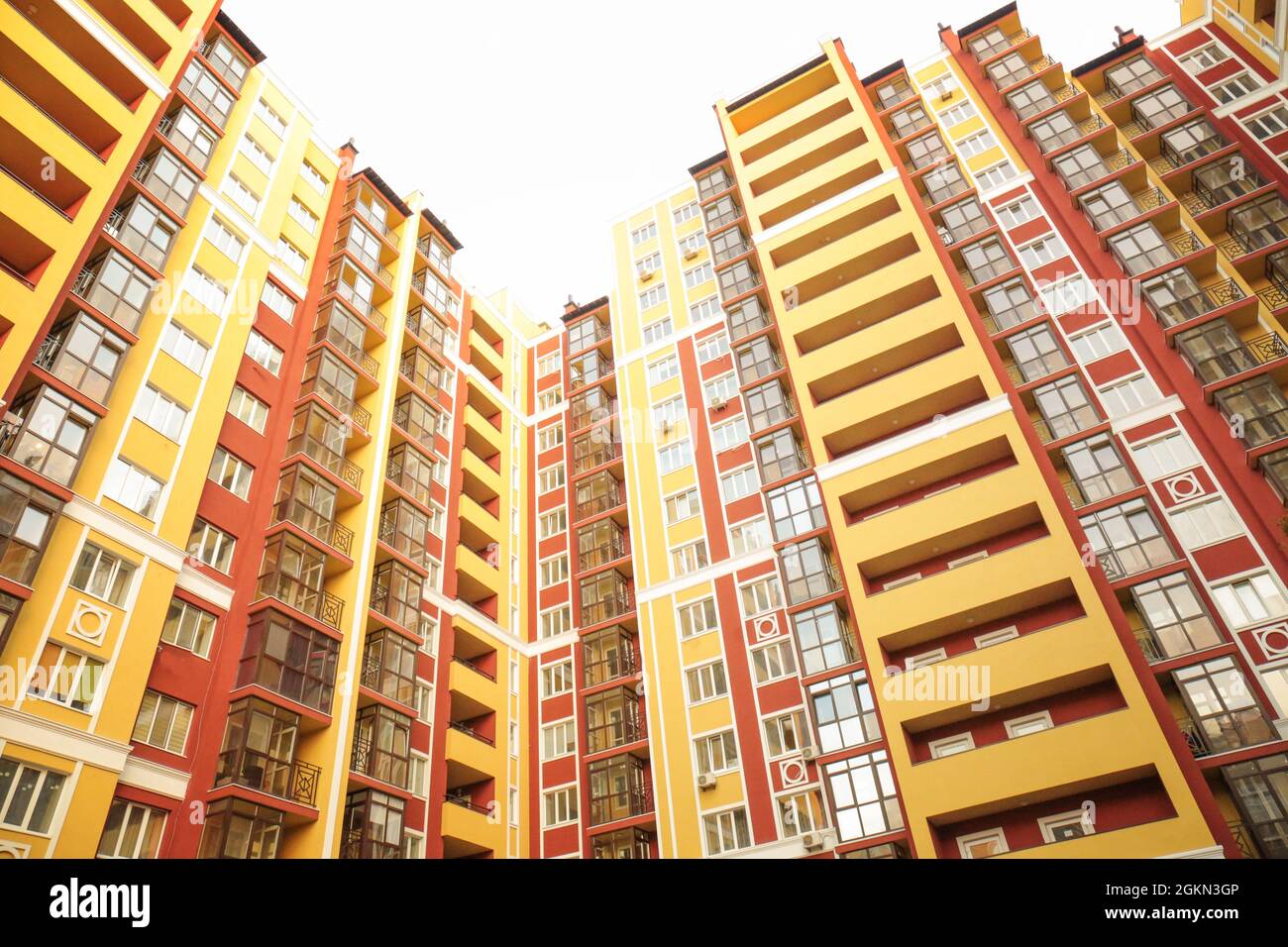Exterior view of tower block building Stock Photo - Alamy