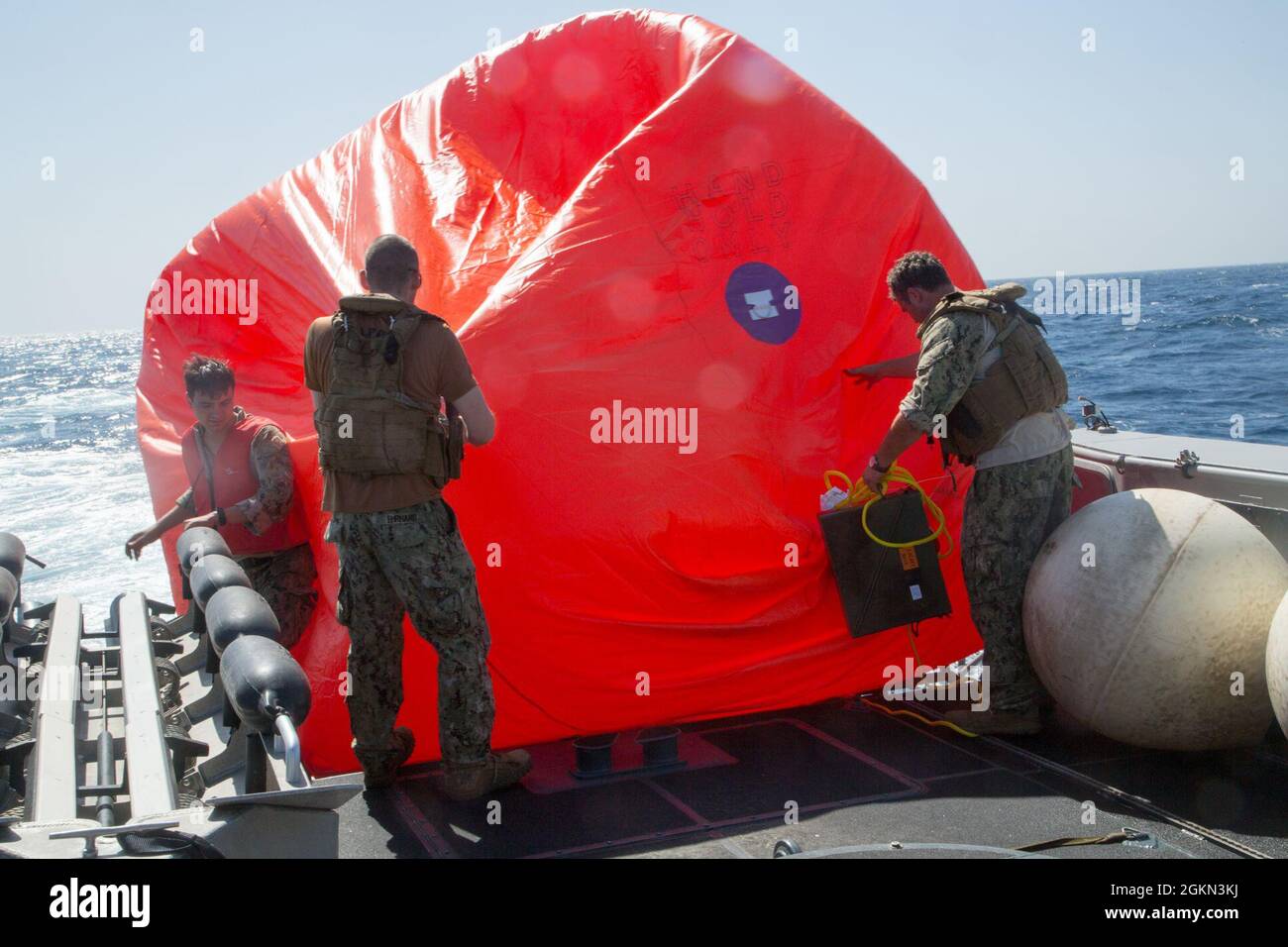 210602-A-MU580-1061 ARABIAN GULF (June 2, 2021) - Sailors assigned to ...