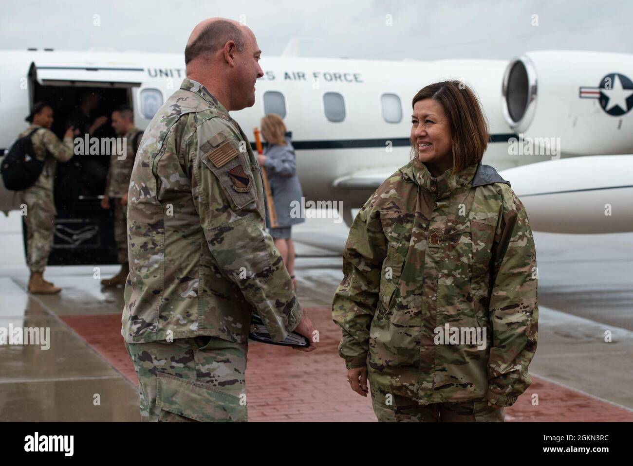 Chief Master Sergeant of the Air Force JoAnne S. Bass and Col. Patrick ...