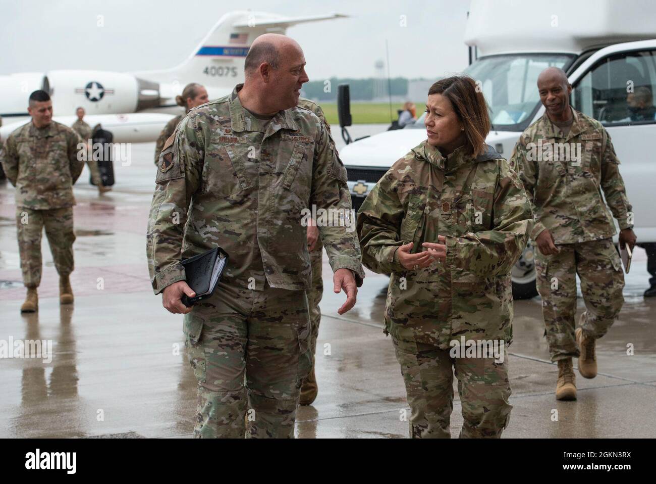 Chief Master Sergeant of the Air Force JoAnne S. Bass and Col. Patrick ...
