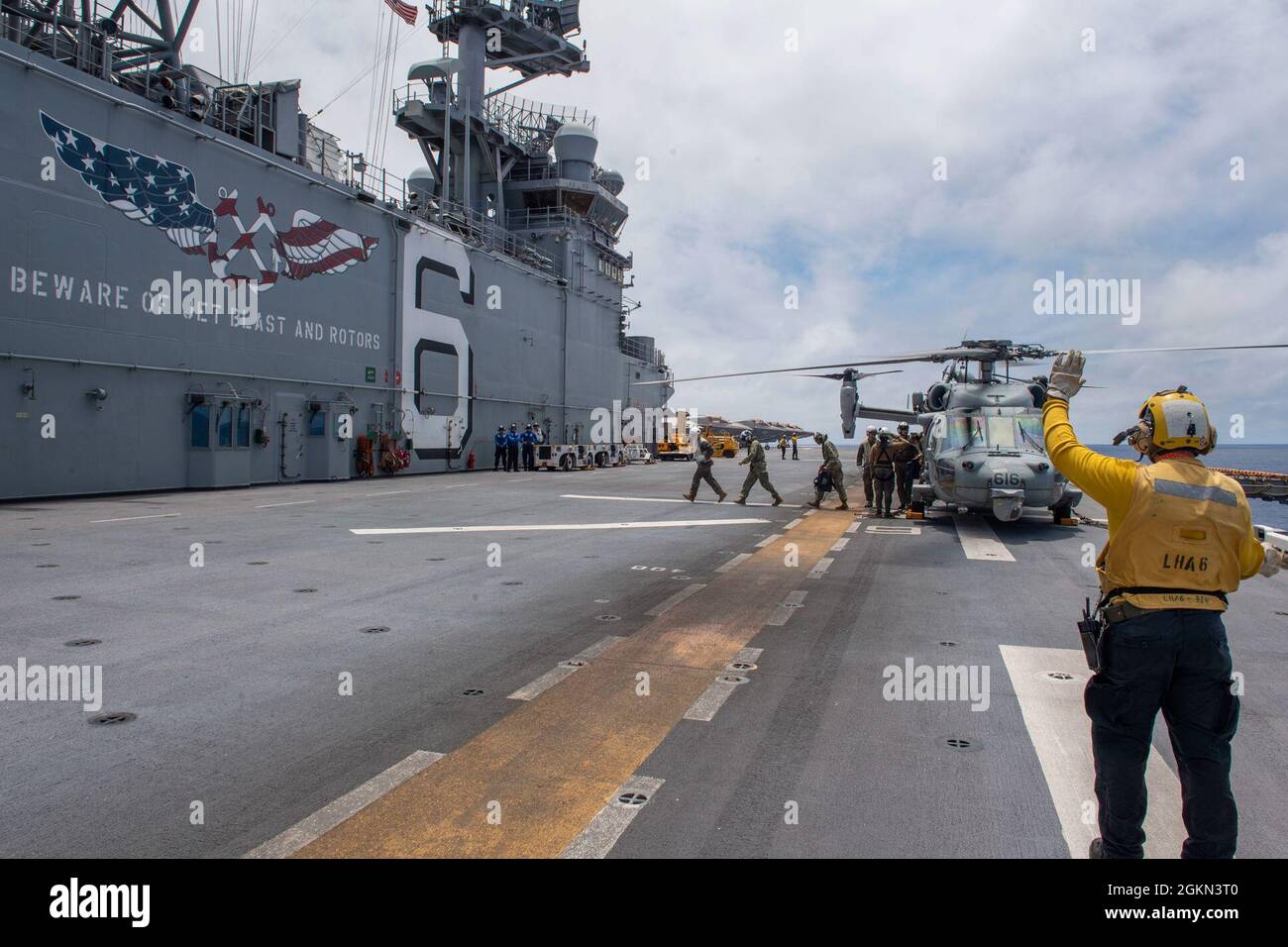 PHILIPPINE SEA (June 2, 2021) Vice Adm. Bill Merz, commander, U. S. 7th ...