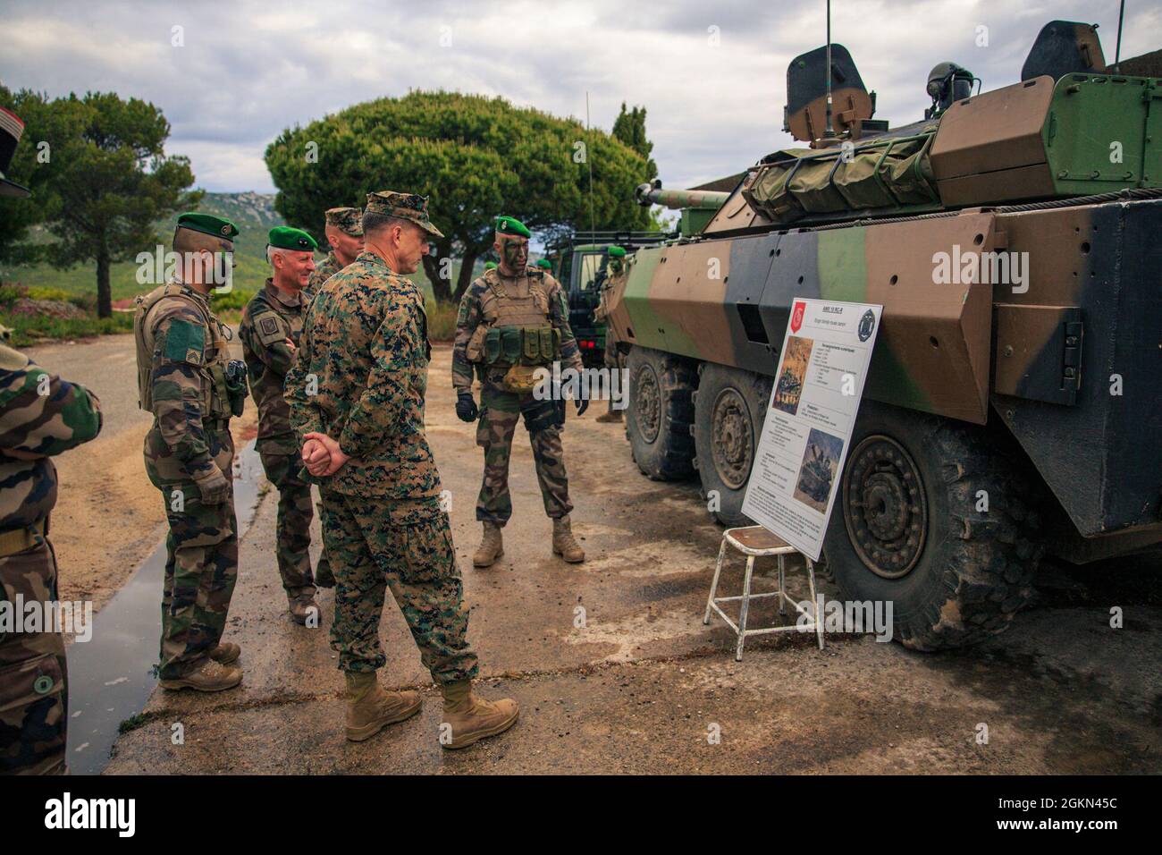 U.S. Marine Corps Maj. Gen. Francis Donovan, commanding general, 2d ...