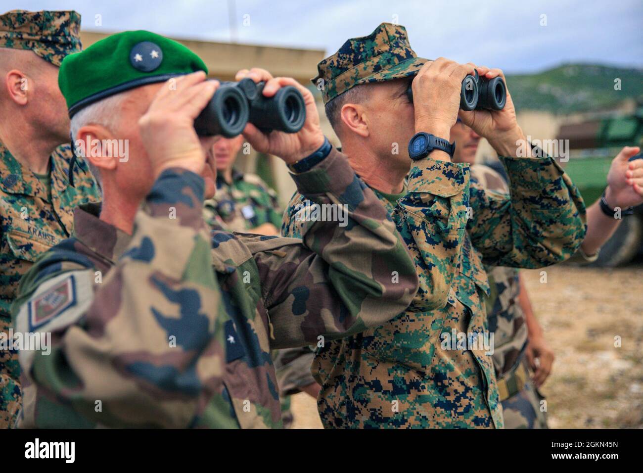 U.S. Marine Corps Maj. Gen. Francis Donovan, commanding general, 2d ...