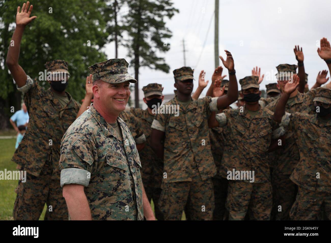U.S. Marine Corps Col. Eric J. Adams, Commanding Officer, Marine Corps ...