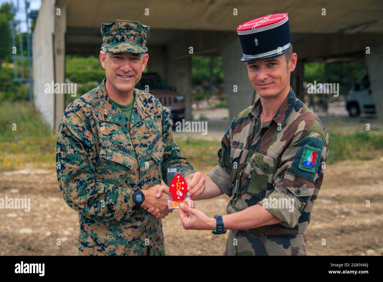 U.S. Marine Corps Maj. Gen. Francis Donovan, commanding general, 2d ...