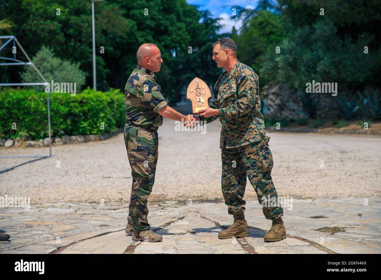 U.S. Marine Corps Maj. Gen. Francis Donovan, commanding general, 2d ...