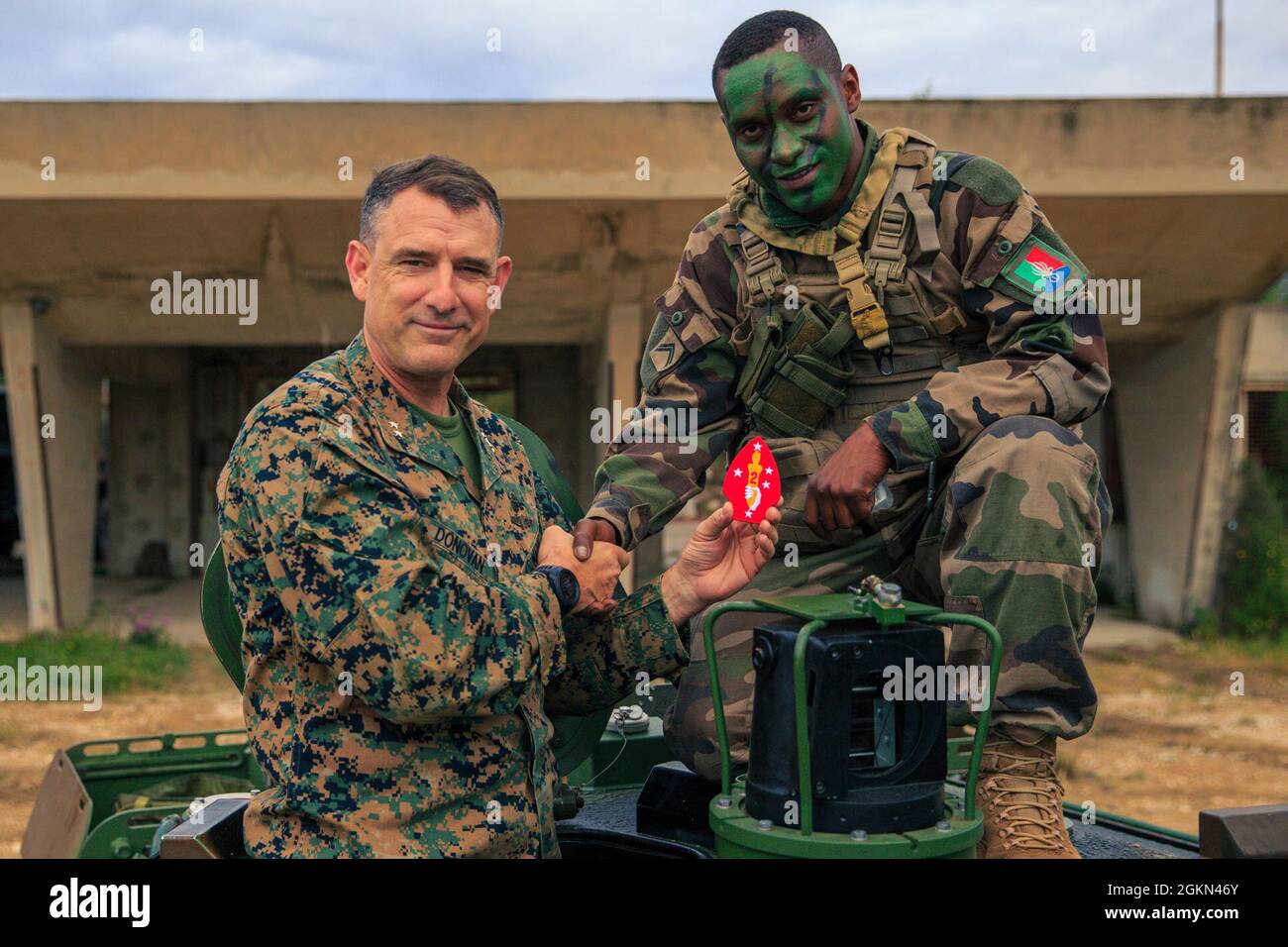U.S. Marine Corps Maj. Gen. Francis Donovan, commanding general, 2d ...