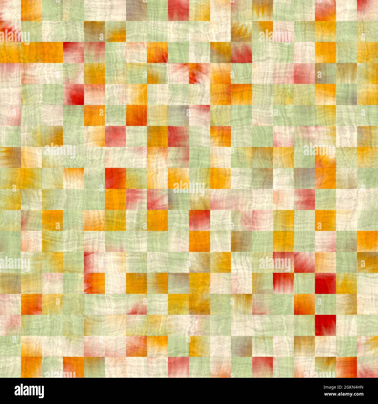 Seamless square tile faux wall mosaic pattern for surface design and ...