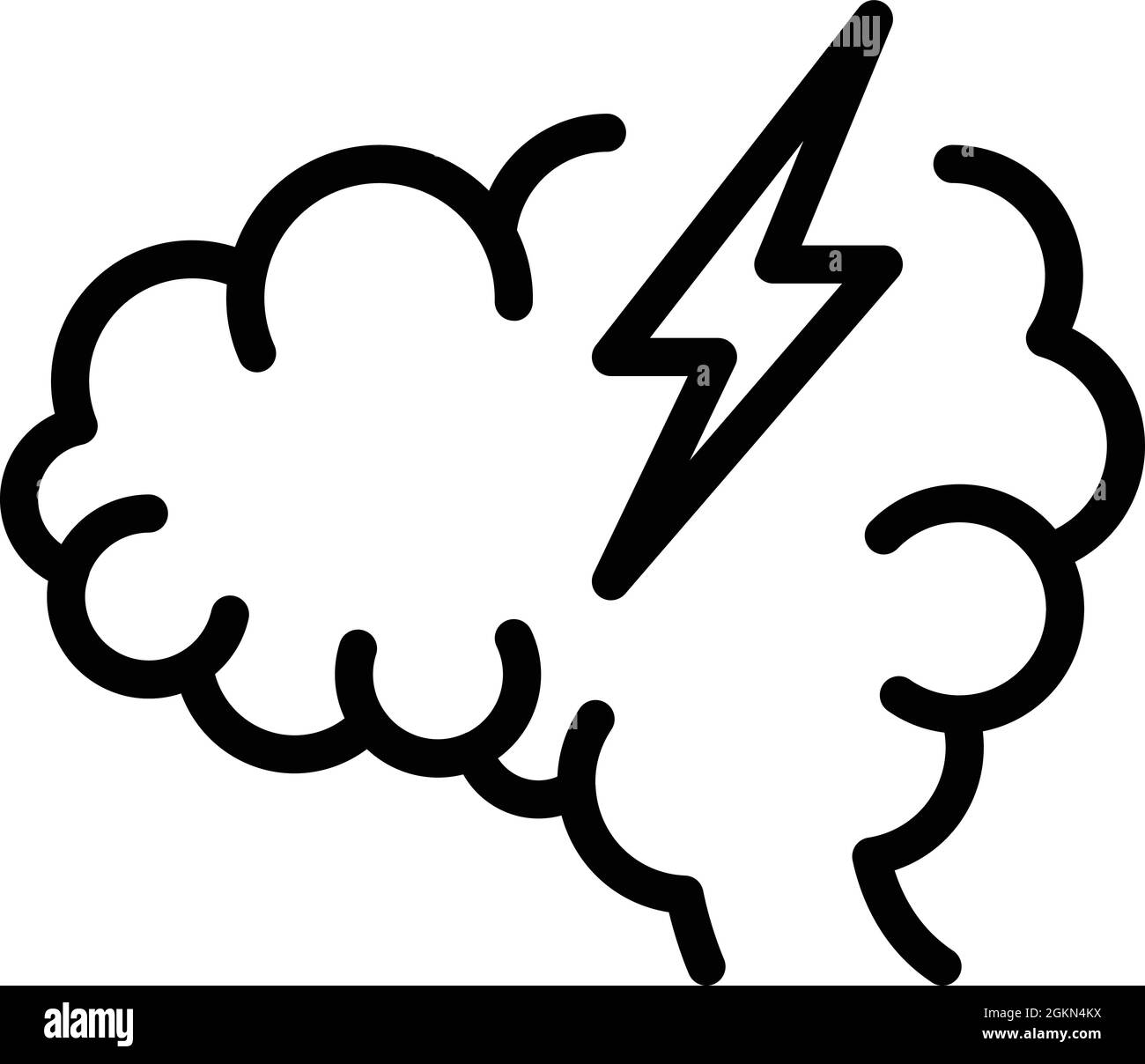 Headache icon outline vector. Brain pain. Dizzy head Stock Vector Image ...