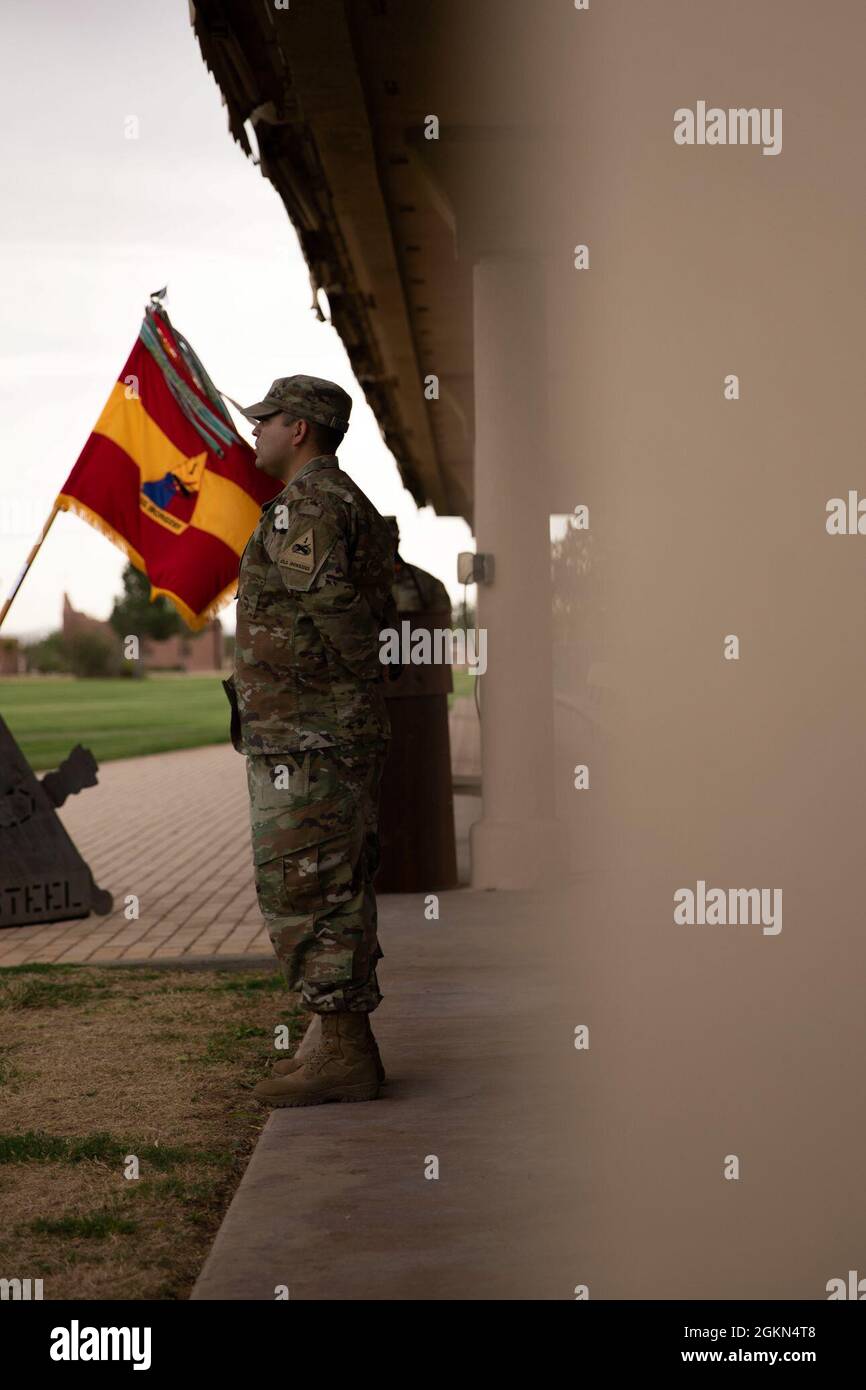 Capt. Thomas Falkenberg, the incoming commander for the 1AD Reception ...