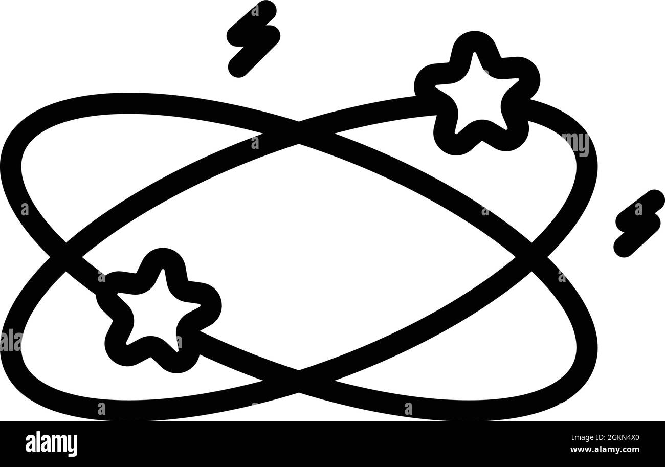 Vertigo headache icon outline vector. Dizzy migraine. Stress pain Stock ...