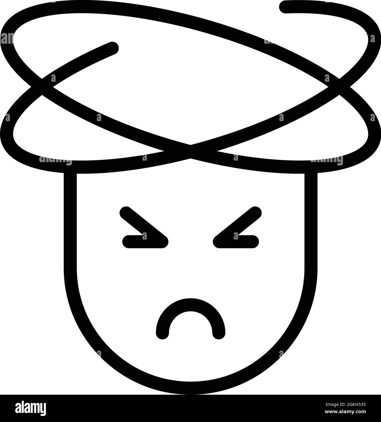 Stars around head Black and White Stock Photos & Images - Alamy