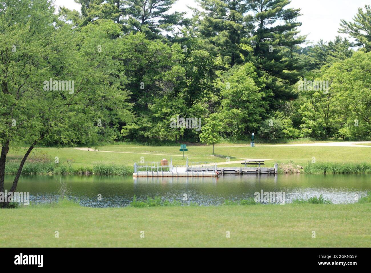 A scene of Suukjak Sep Lake at Pine View Campground in the Pine View ...