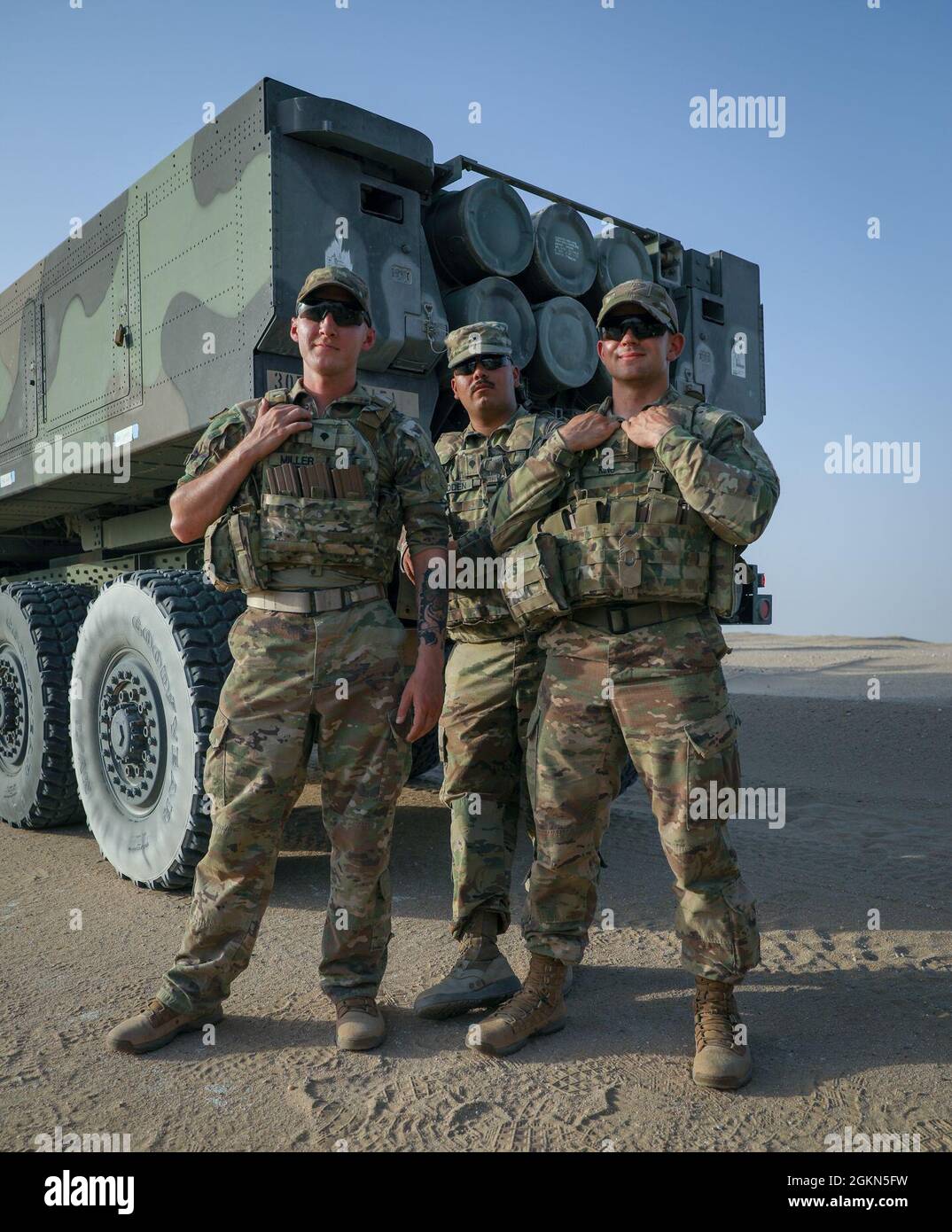 U.S. Army Spc. William Miller, Spc. Francisco Bodden, and Sgt. Brandon ...