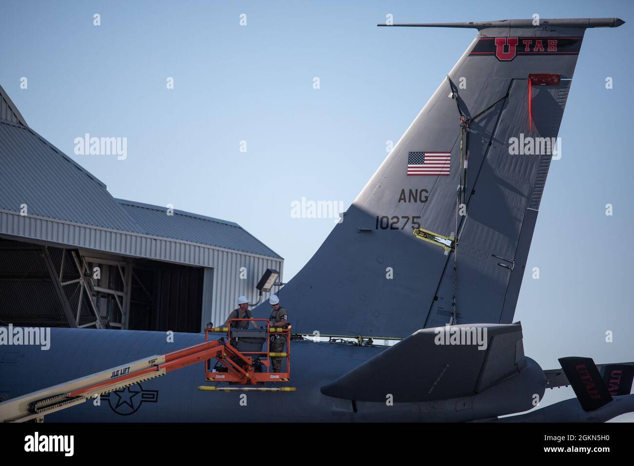 U.S. Airmen from the 151st Air Refueling Wing, Utah Air National Guard ...