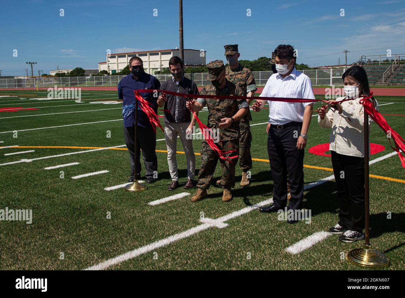 U.S. Marine Corps Col. Ray Gerber, the camp commander of Camp Hansen ...