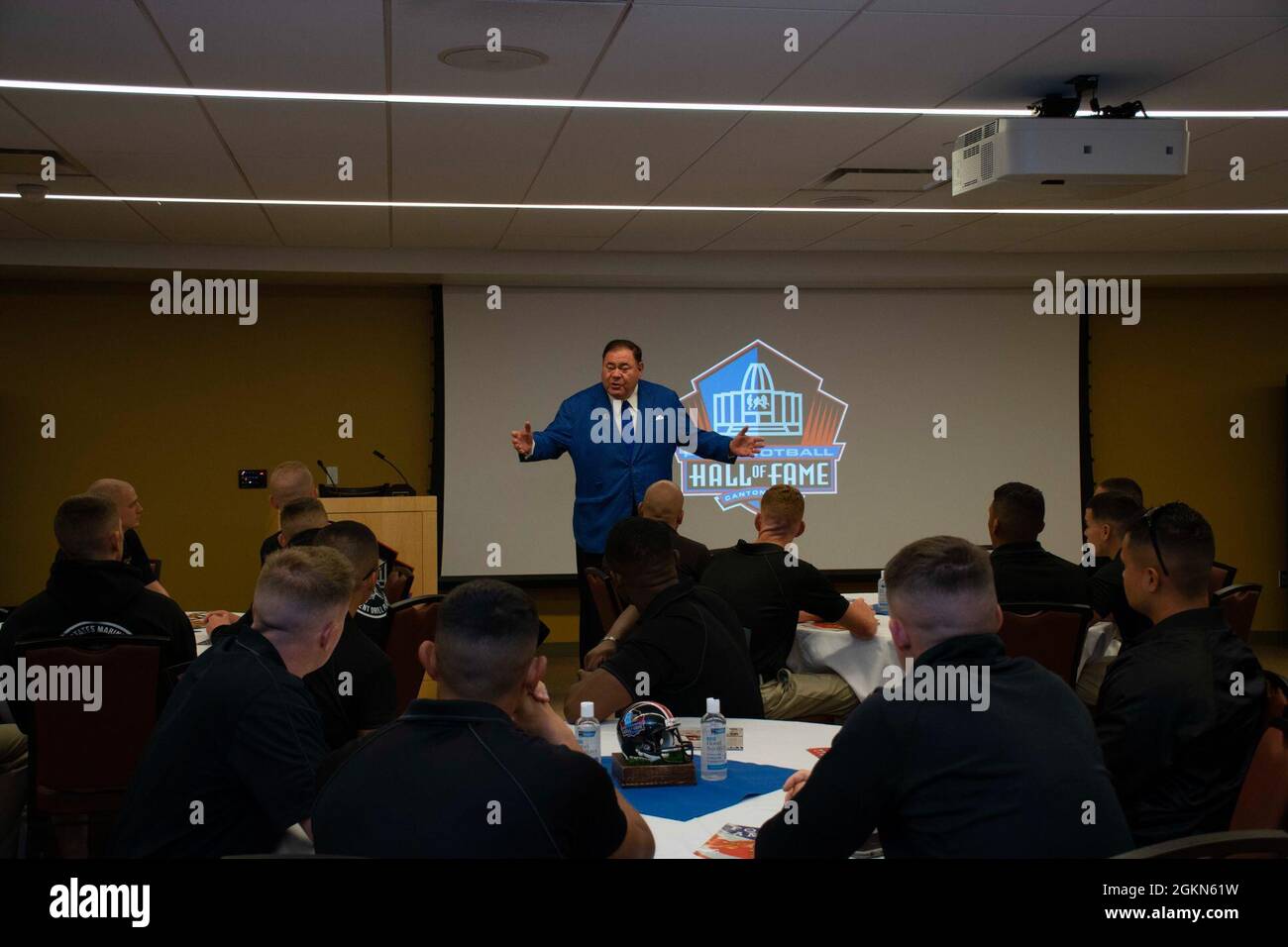 Carl David Baker, the president and CEO of the Pro Football Hall of ...