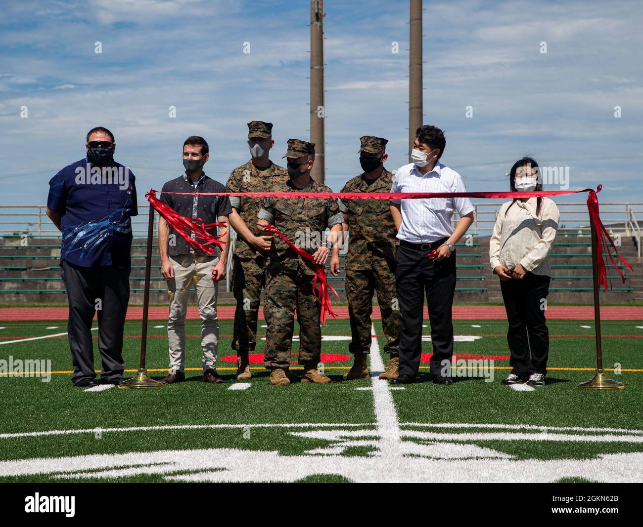 U.S. Marine Corps Col. Ray Gerber, the camp commander of Camp Hansen ...