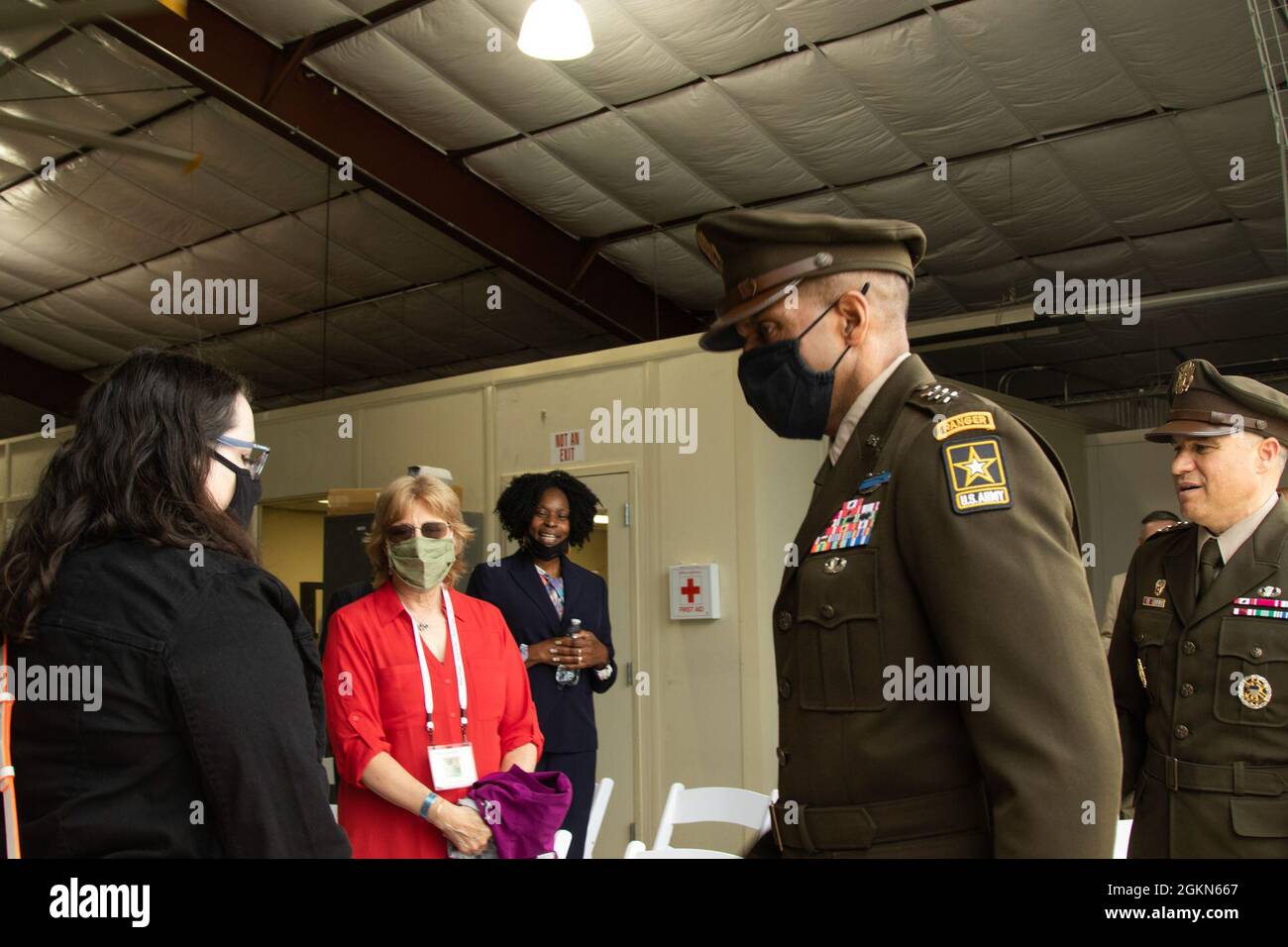 Lt. Gen. Gary M. Brito, U.S. Army Deputy Chief of Staff, G-1, speaks to ...