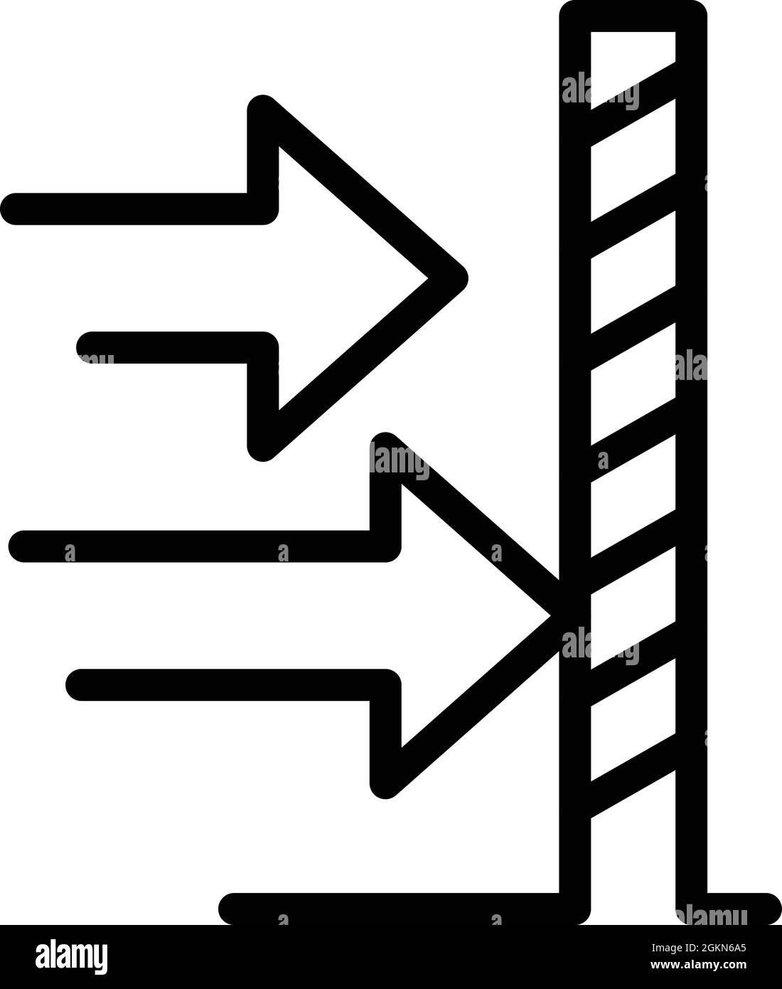 Avoid public place icon outline vector. Social distance. Stay home ...