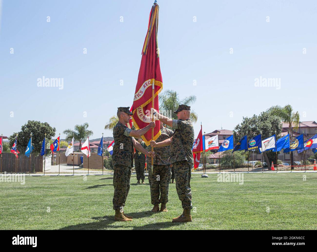 U.S. Marine Corps Col. Michael W. Stehle, outgoing commanding officer ...