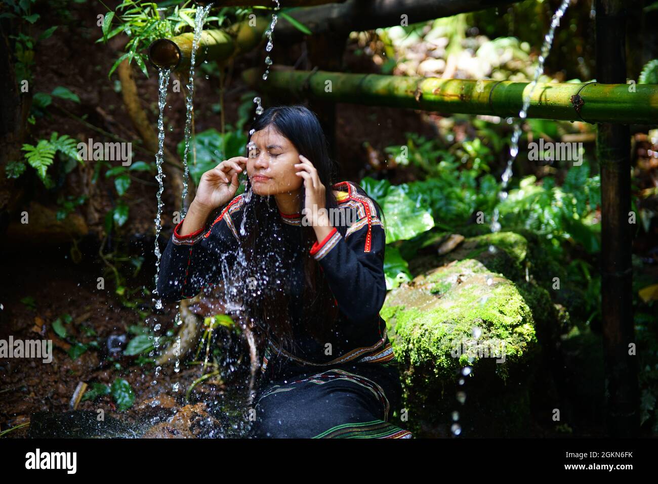Watering place in Dak Lak province central Vietnam Stock Photo - Alamy