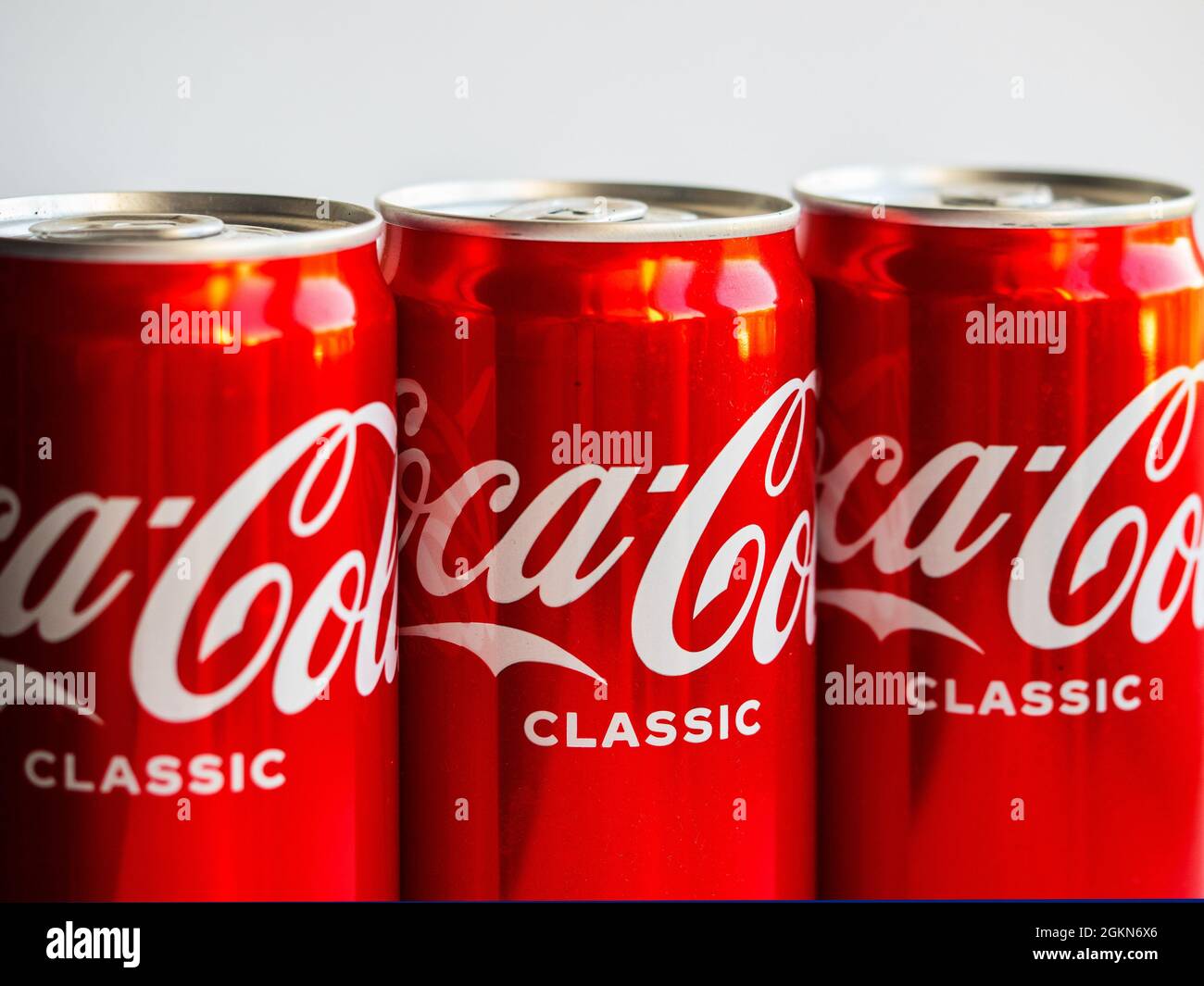 In this photo illustration cans of Coca-Cola are seen displayed. (Photo ...