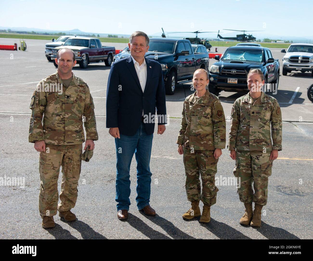 From left to right, Lt Col. Kevin Weaver, 40th Helicopter Squadron ...