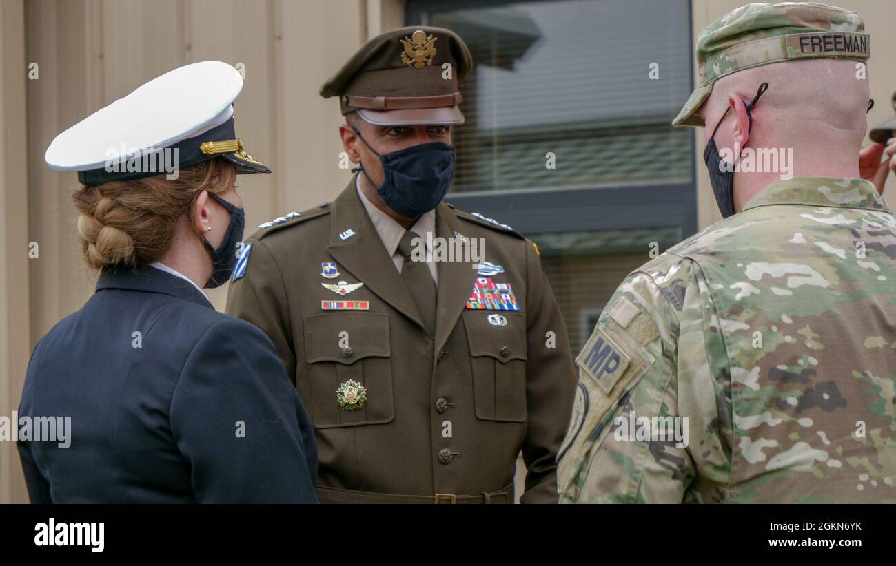 Lt. Gen. Gary Brito, Army Deputy Chief of Staff, socializes following ...