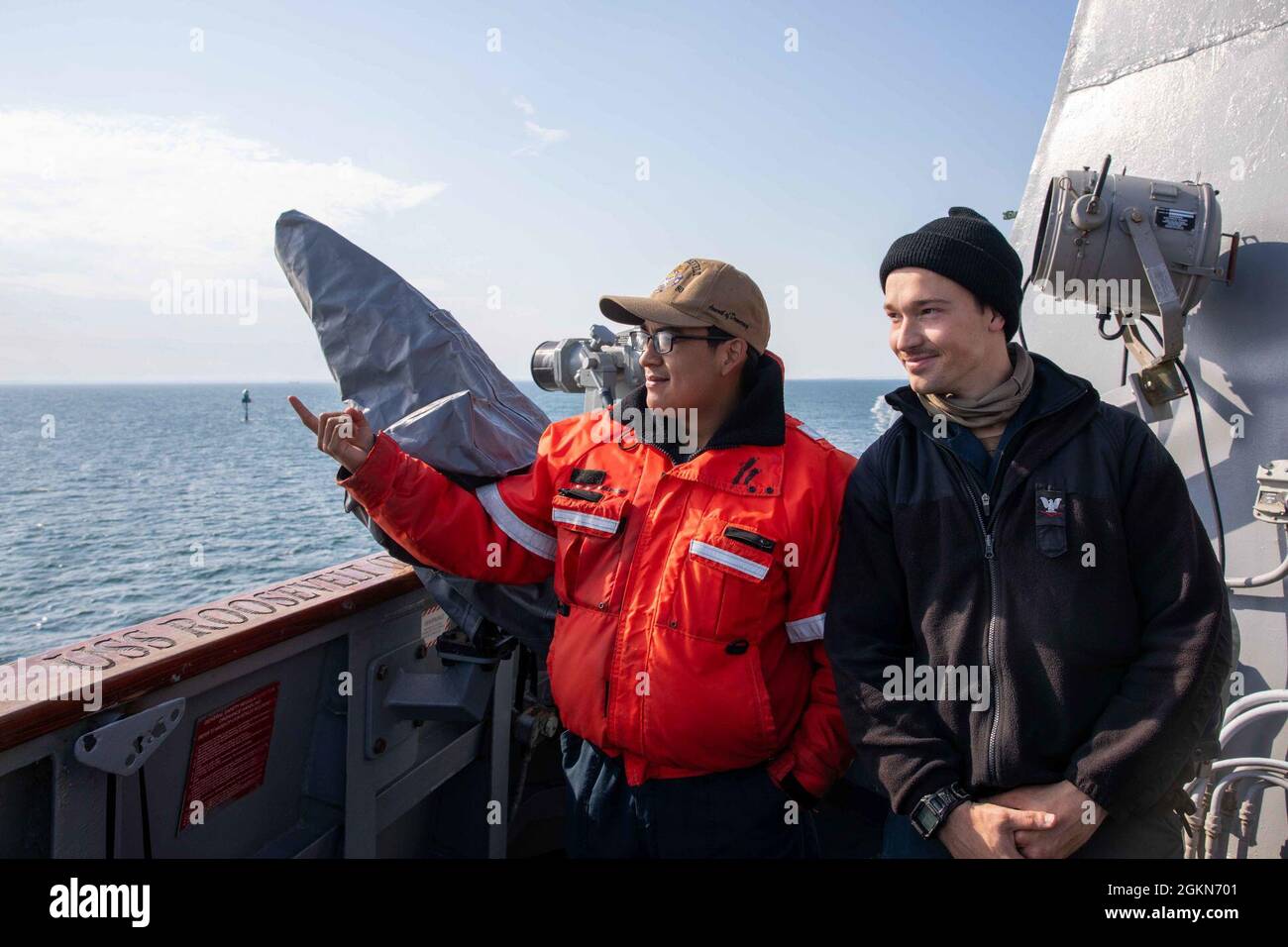 DENMARK STRAIT (June 3, 2021) Seaman Brandon Garcia, from Morristown ...