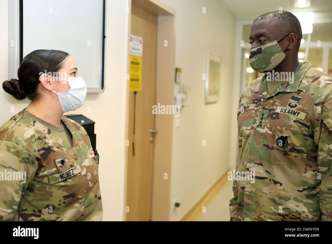 Spc. Alyssa Nunez, a pharmacy technician at the Baumholder Army Health ...
