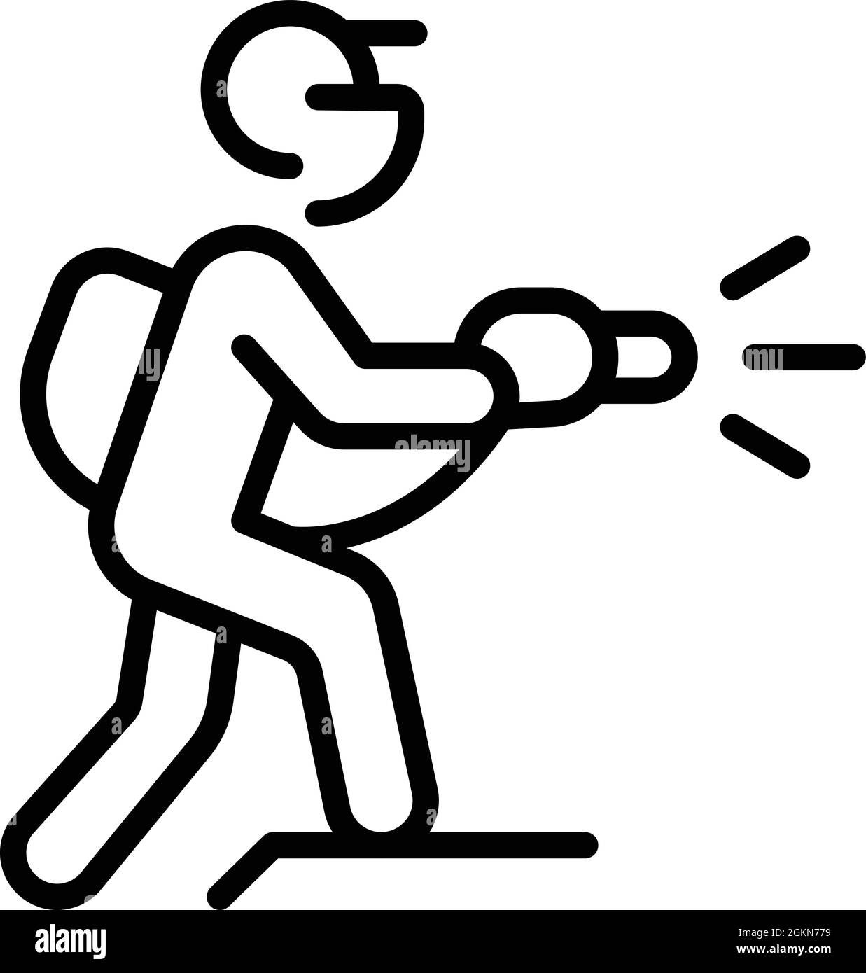 Chemical hazard icon outline vector. Toxic substance. Safety ...