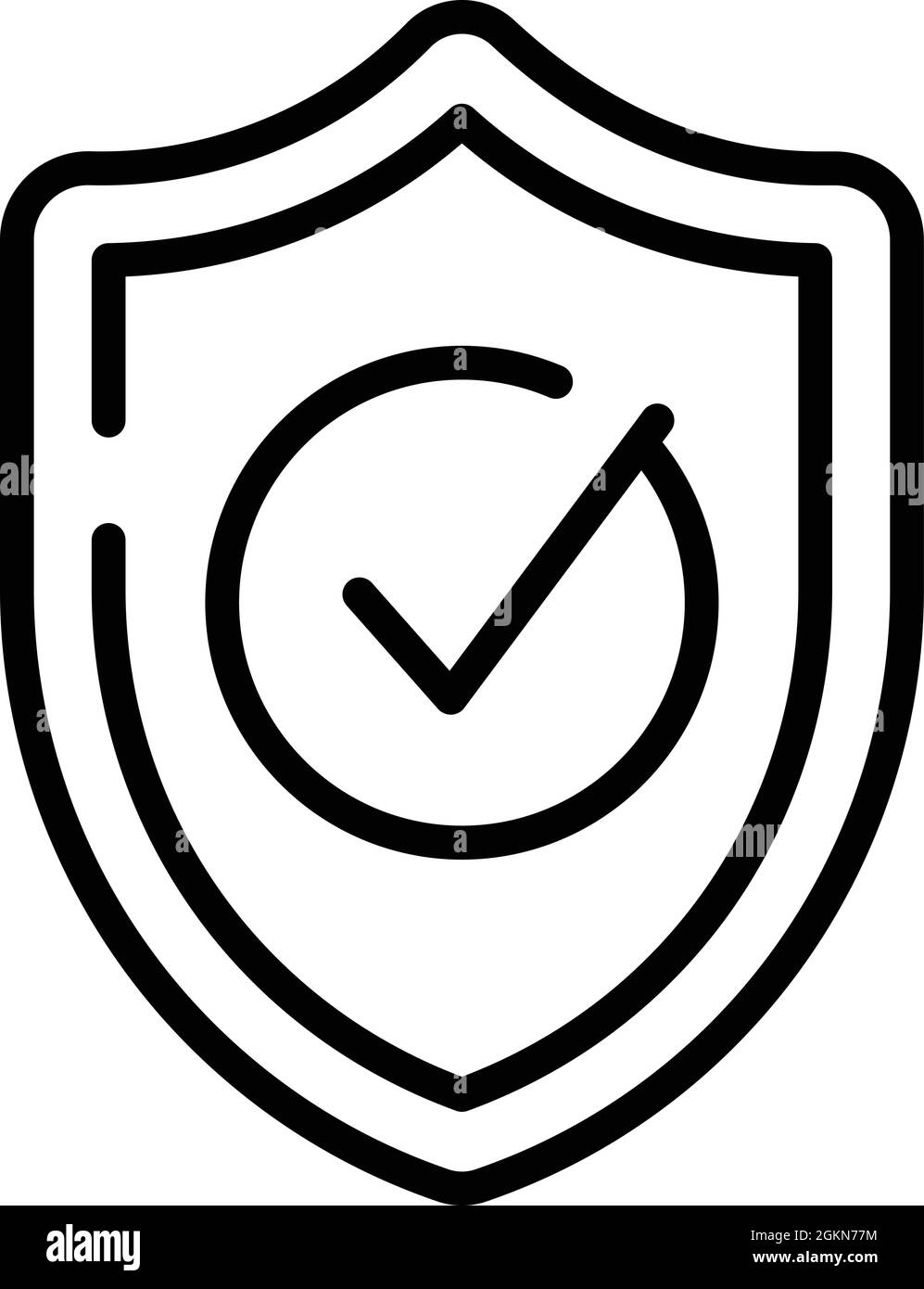 Chemical shield icon outline vector. Safety protection. Safe medicine ...