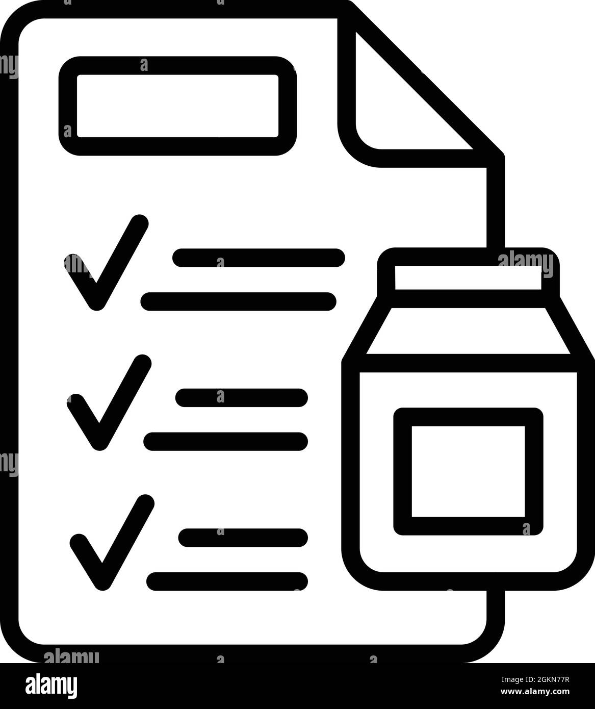 Chemical report icon outline vector. Laboratory test. Lab chemistry ...