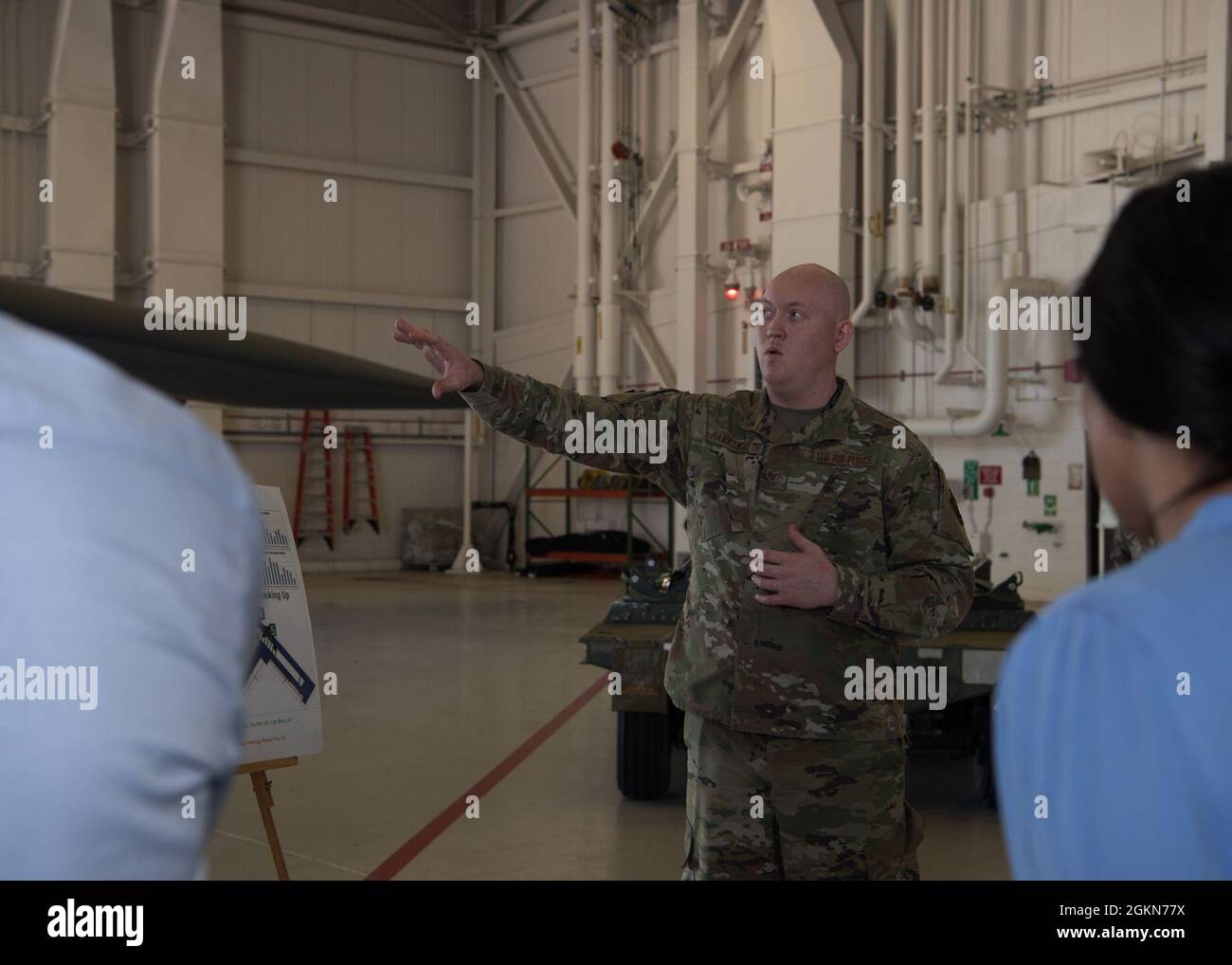 U.S. Air Force Staff Sgt. Lucas Hawksworth, 509th Maintenance Squadron low observable ...