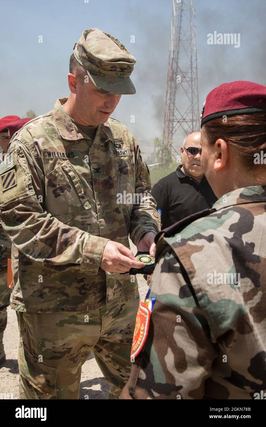 U.S. Army Col. David M. Williams, Deputy of the Military Advisor Group ...