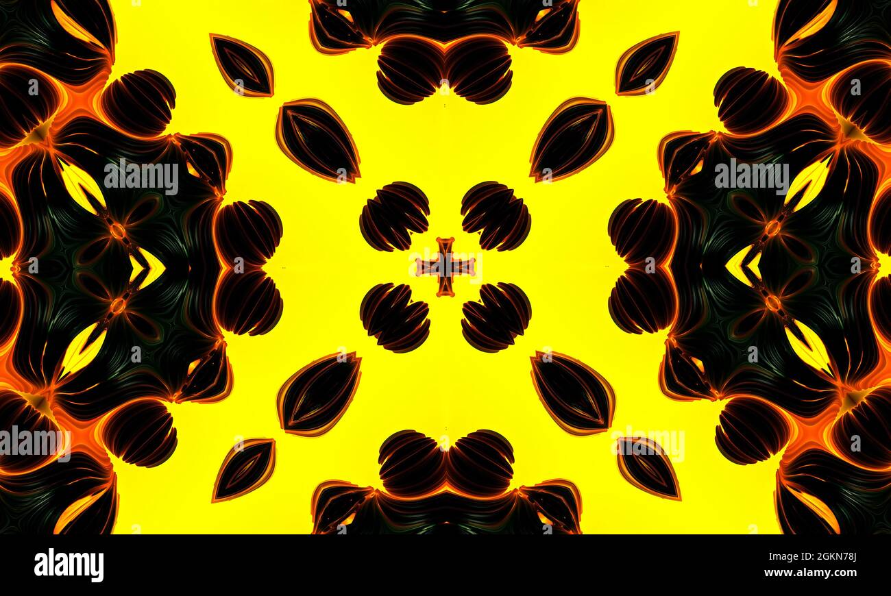 Sulphur kaleidoscope. Seamless background from natural sulphur mineral ...