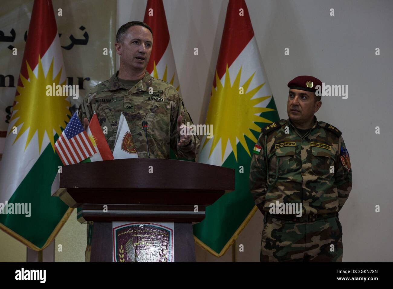 U.S. Army Col. David M. Williams, Deputy of the Military Advisor Group ...