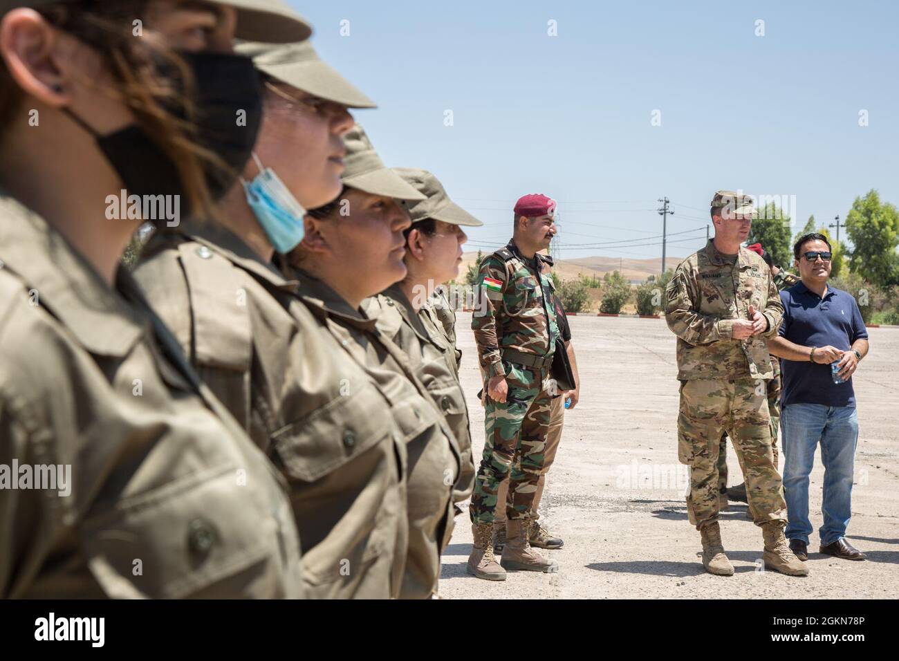 U.S. Army Col. David M. Williams, Deputy of the Military Advisor Group ...