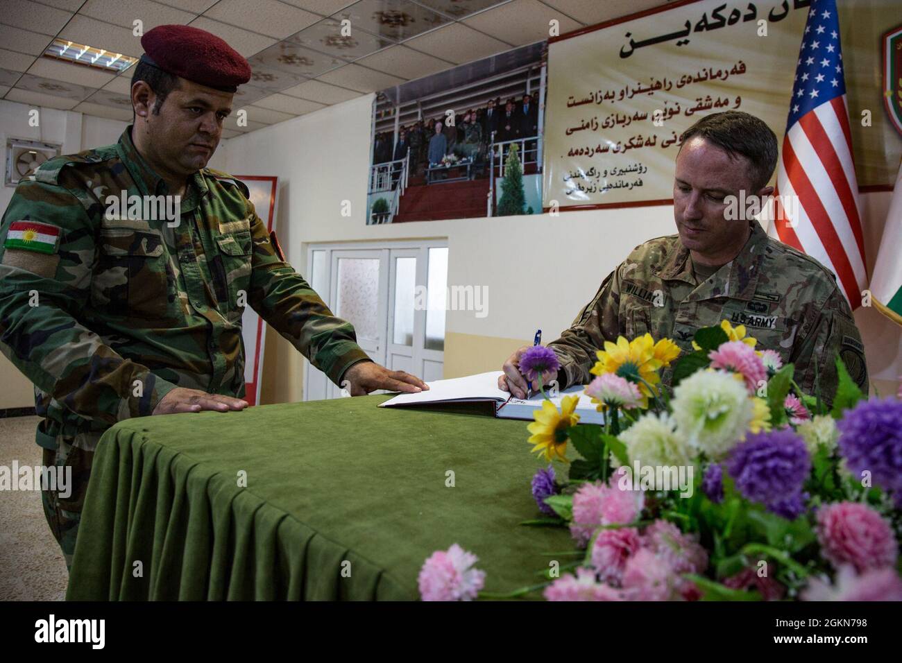 U.S. Army Col. David M. Williams, Deputy of the Military Advisor Group ...