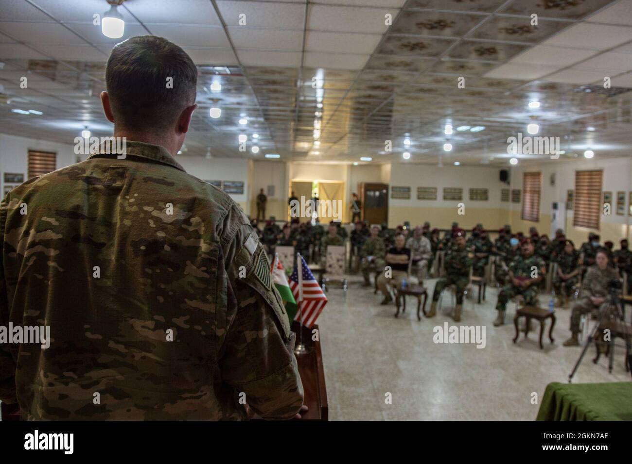 U.S. Army Col. David M. Williams, Deputy of the Military Advisor Group ...