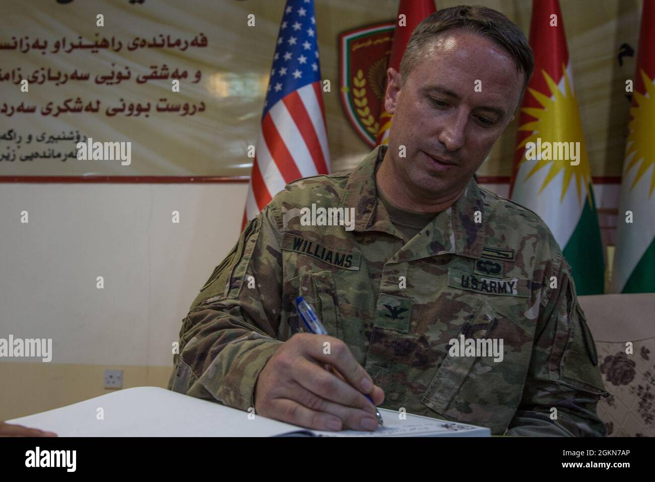 U.S. Army Col. David M. Williams, Deputy of the Military Advisor Group ...