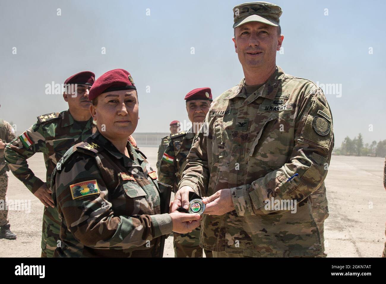 U.S. Army Col. David M. Williams, Deputy of the Military Advisor Group ...