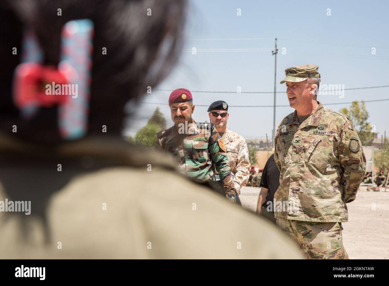 U.S. Army Col. David M. Williams, Deputy of the Military Advisor Group ...
