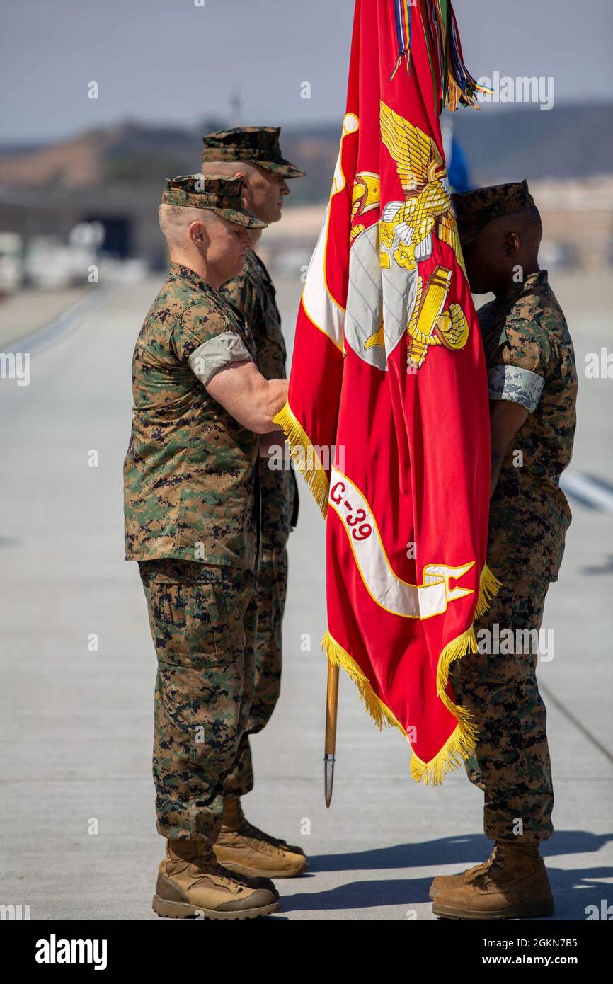 U.S. Marine Sgt. Maj. Trevlis L. Hunter, sergeant major of Marine Light ...