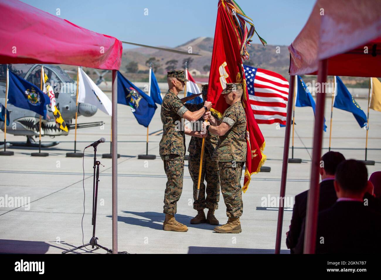 U.S. Marine Lt. Col. Robert S. Bunn, the outgoing commanding officer of ...