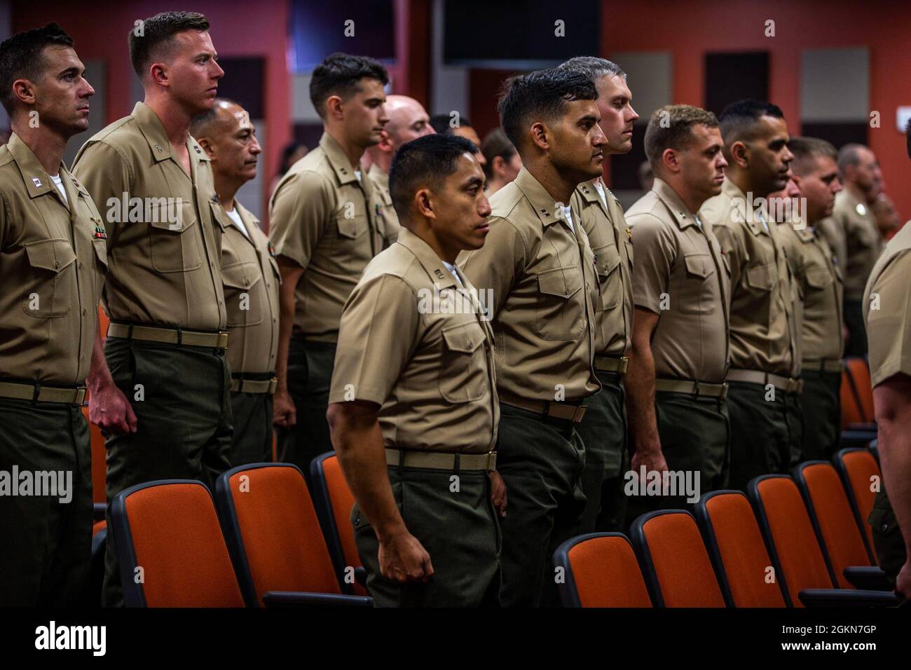 U.S. Marine students with the Expeditionary Warfare School Blended ...