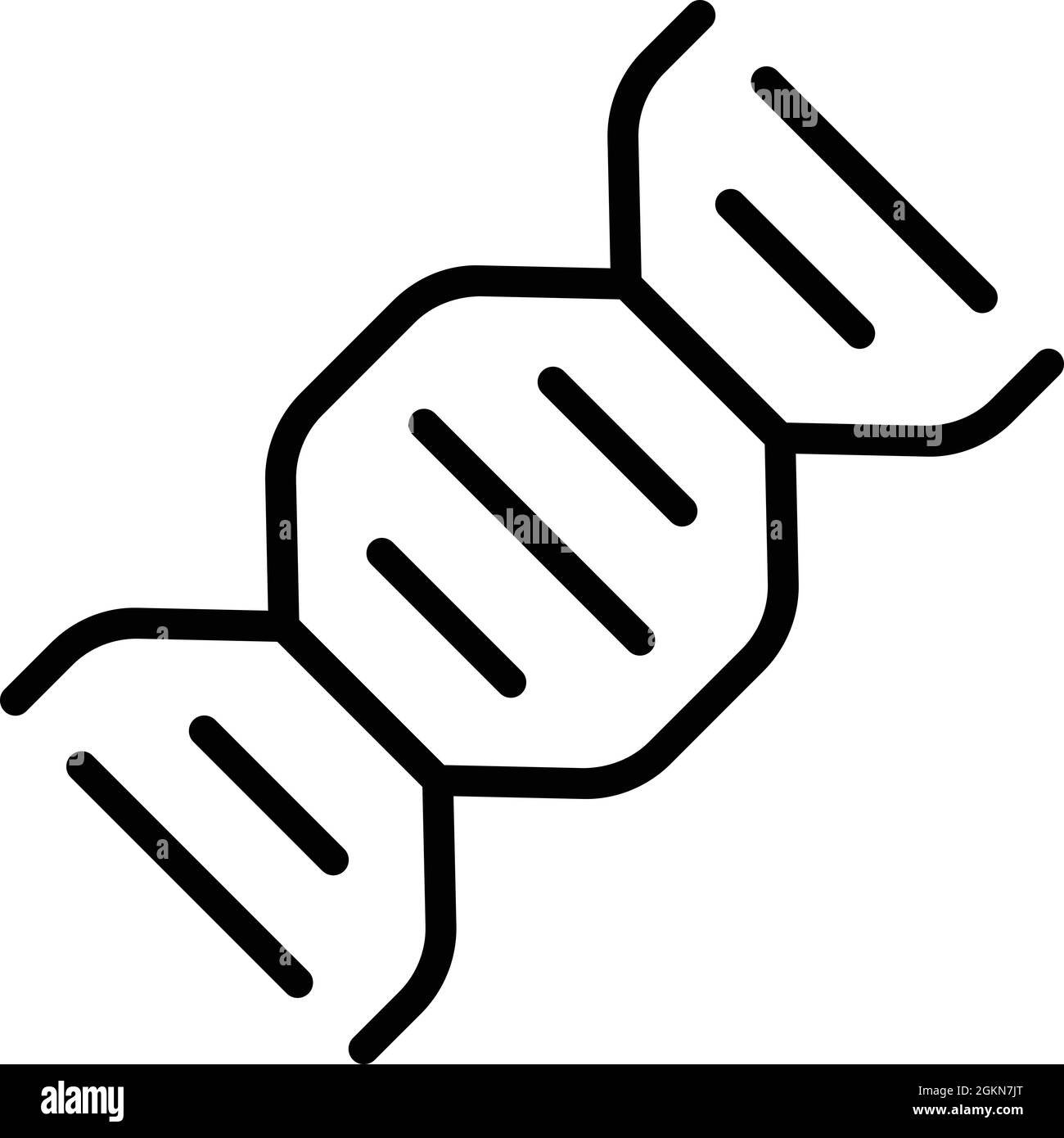 Lab dna icon outline vector. Science laboratory. Chemistry test Stock ...