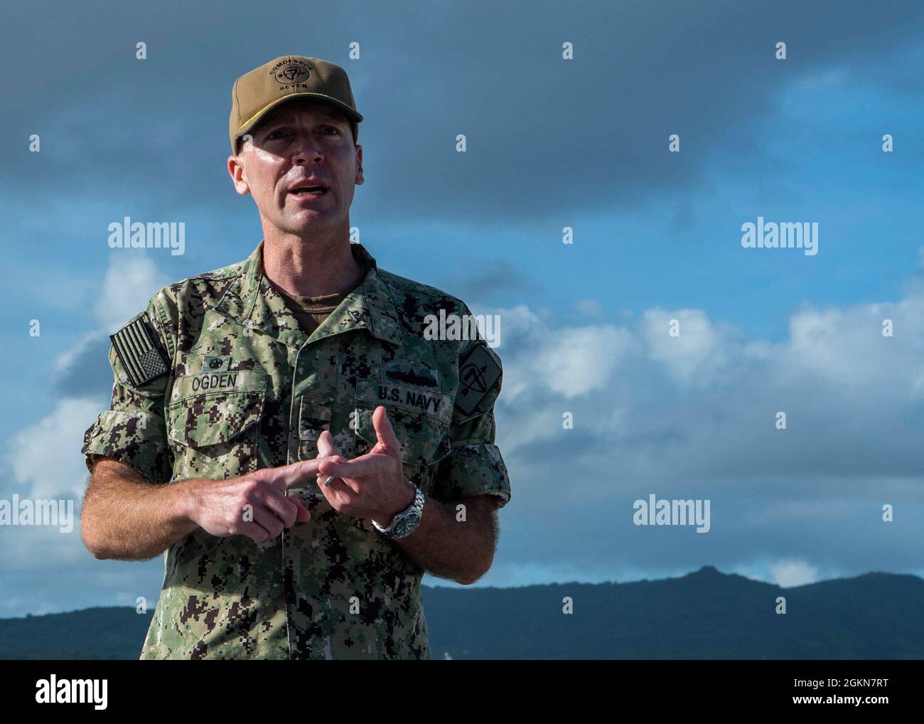 210603-N-JO829-1014 APRA HARBOR, Guam (June 3, 2021) Capt. Tom Ogden ...
